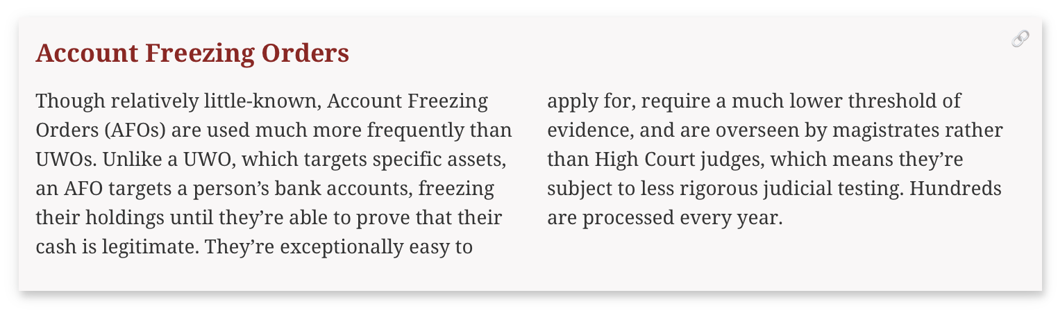 Explaining the U.K.’s “Unexplained Wealth Order” - KIAR. Kazakhstani ...